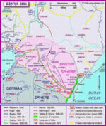 Mapas de etnias/nações e países no continente africano