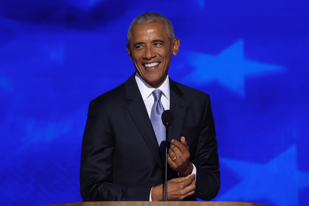 'Sim, ela pode': Obama renova o próprio slogan em apoio a Kamala Harris ...